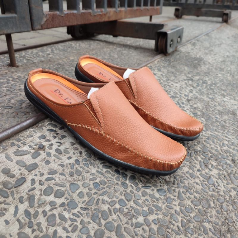 Jual SEPATU SELOP BUSTONG KASUAL PRIA 100% KULIT SAPI ASLI | SEPATU DR ...