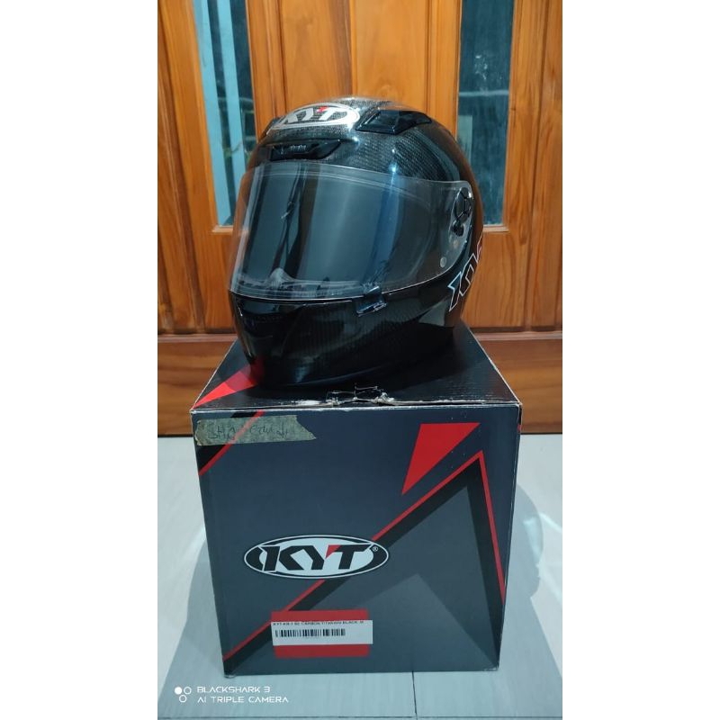 Jual KYT KR1 CARBON TITANIUM BLACK, KYT KR1 FULL FACE SIZE M (Medium) | Shopee Indonesia