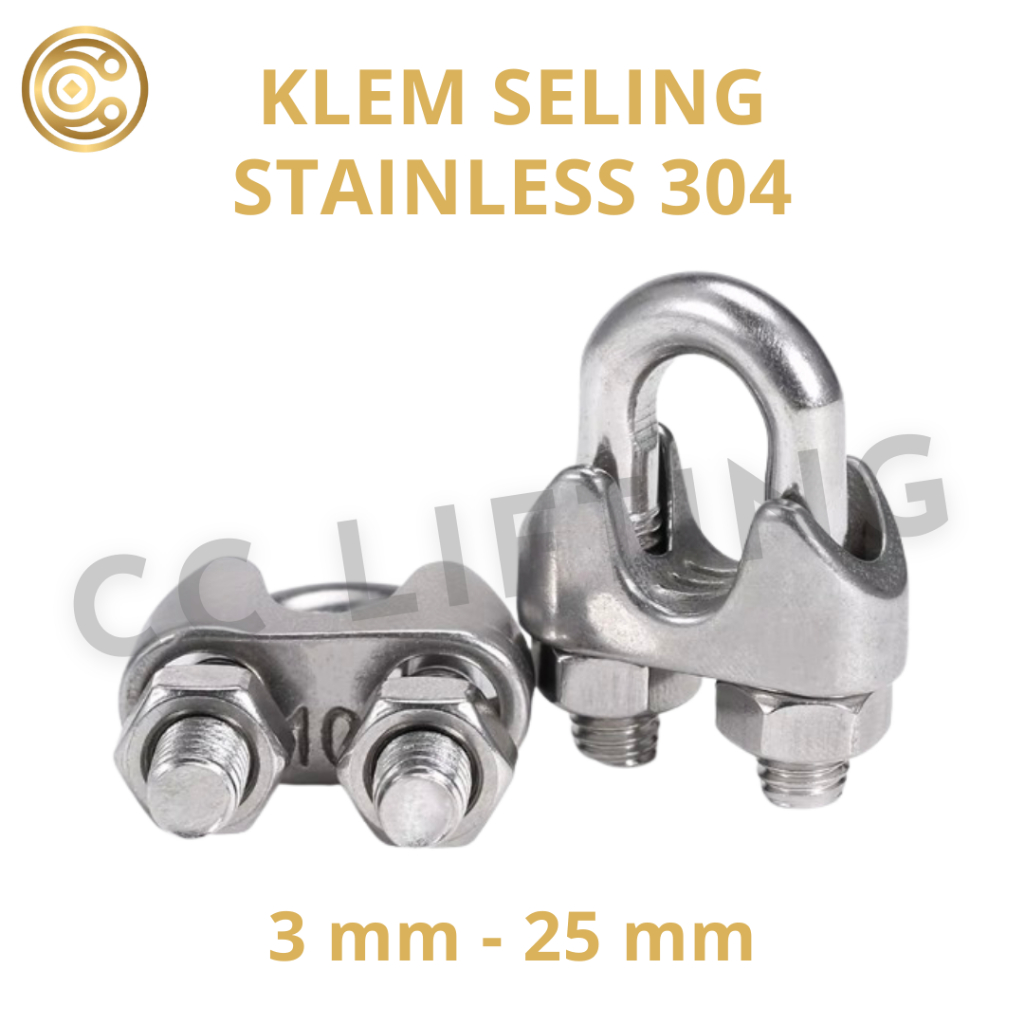 Jual Klem Seling 16mm Stainless / Klem Sling Kuku Macan SS 304 / Wire ...