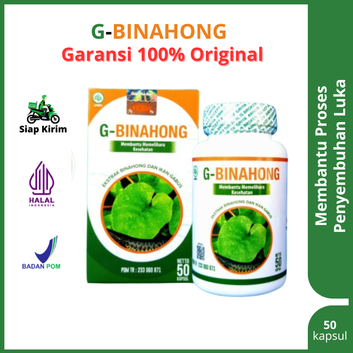 Jual G Binahong Kapsul 100% Original Asli Daun Binahong Ekstrak Plus Albumin Ikan Gabus | Shopee ...