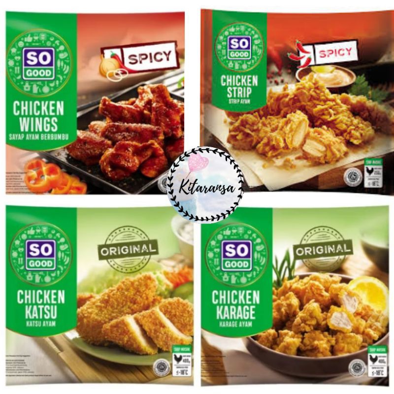 Jual So Good Spicy Wings/So Good Karage/So Good Katsu/So Good Chicken ...