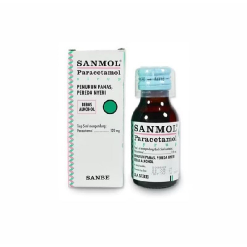Jual Sanmol Syrup Sanbe 60ml - obat demam dan nyeri pada anak | Shopee Indonesia