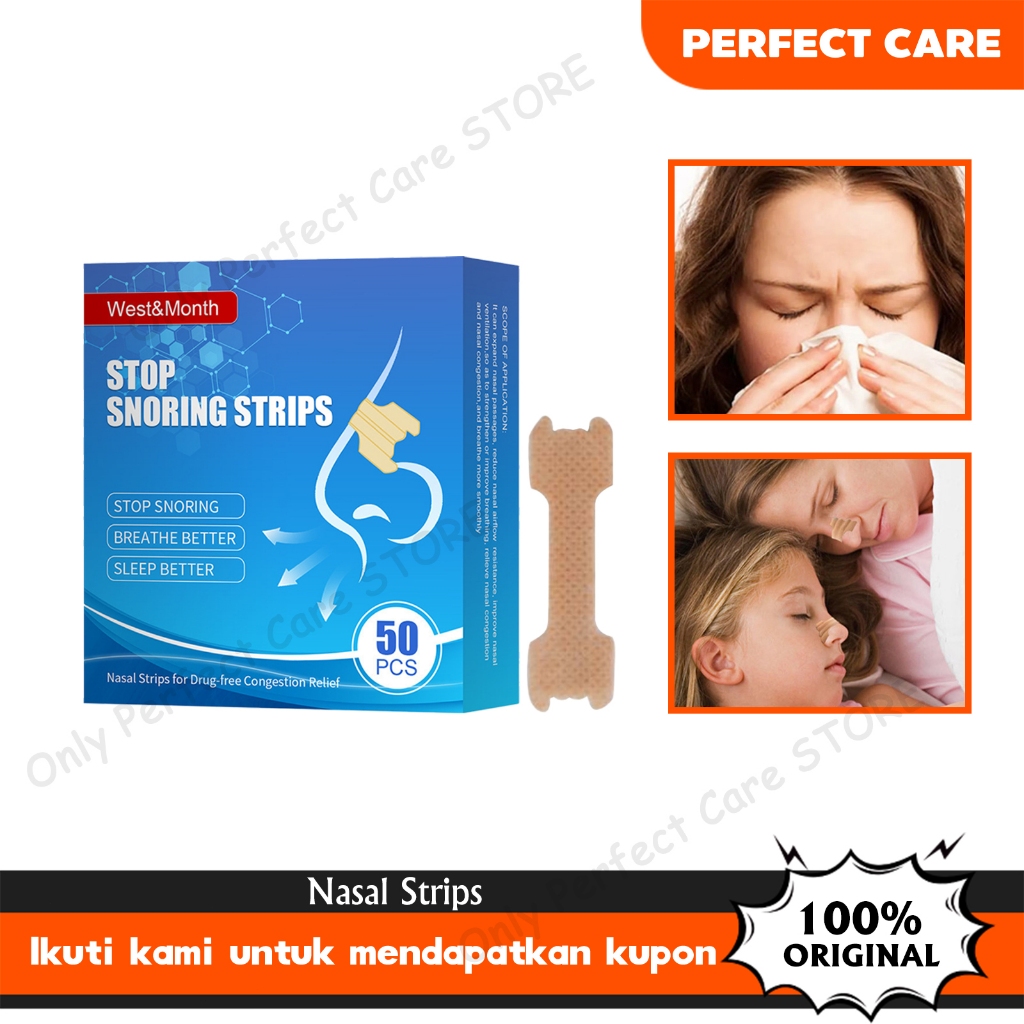 Jual [Beli 2 Gratis 1/Ready] West Month Nasal Strip 50pcs Stiker Lendir ...