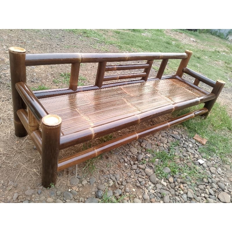 Jual Kursi Bale bambu panjang 2 meter | Shopee Indonesia