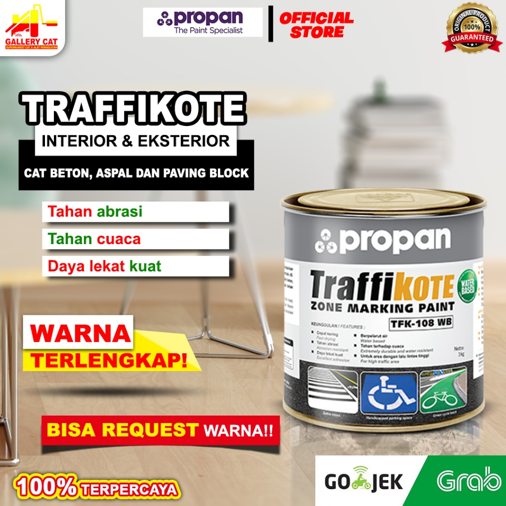 Jual TERMURAH PROPAN CAT ASPAL, BETON DAN PAVING BLOCK TRAFFIKOTE TFK ...