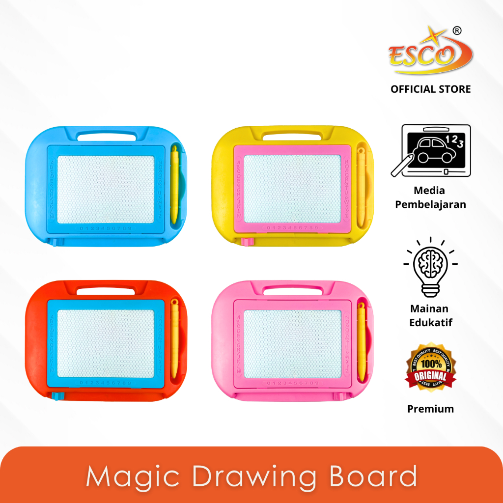 Jual ESCO Papan Tulis Anak / Writing Board / Magnetic Drawing Board / Magic Board MB-2007 ...