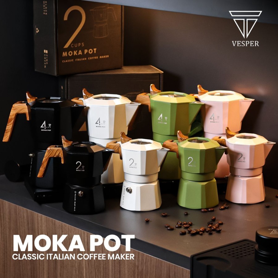Jual vesper the legend of mokapot classic italian coffee maker ...