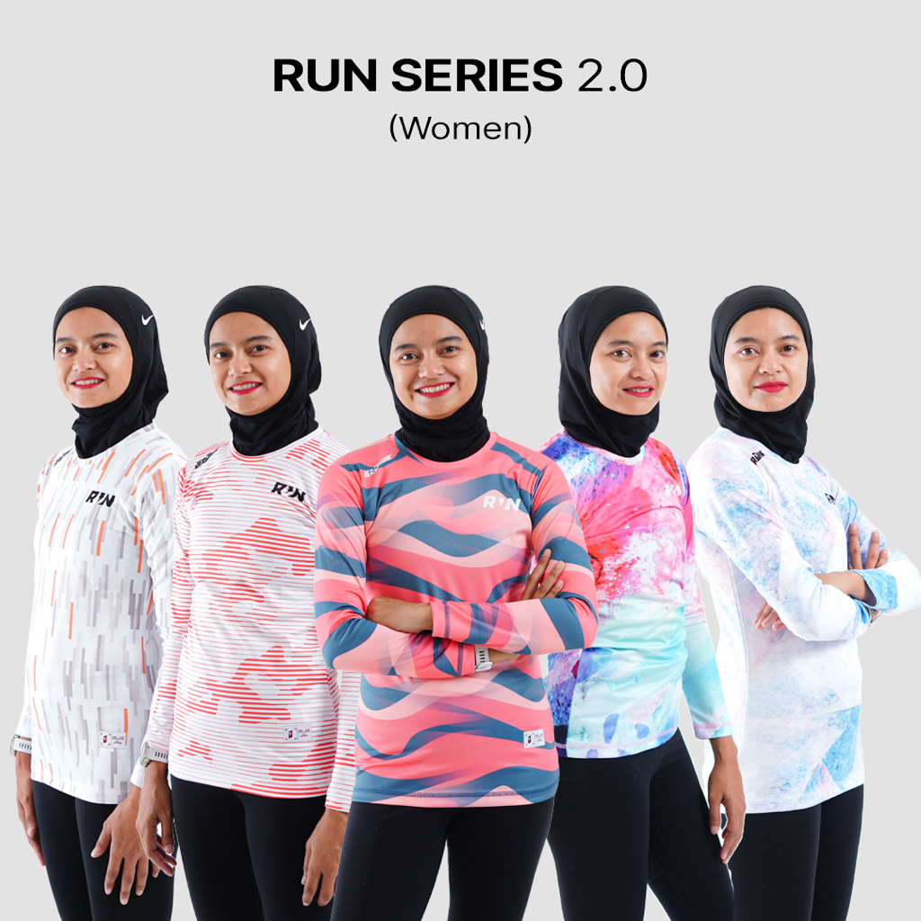 Jual Jerjhon Jersey Olahraga Wanita Lengan Panjang Slimfit - Run Flow Series 2.0 | Shopee Indonesia
