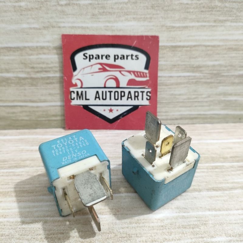 Jual Relay Denso Toyota 90987-04010 Kaki 5 12Volt Warna Biru 156700 ...