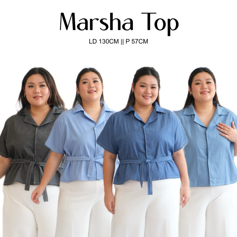 Jual buyandsold - Marsha Top / Baju Bigsize Jumbo | Shopee Indonesia