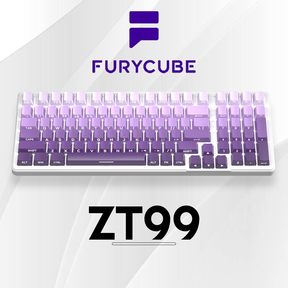 Jual FURYCUBE ZT99 Keyboard Gaming Mechanical South Facing 100% Layout ...