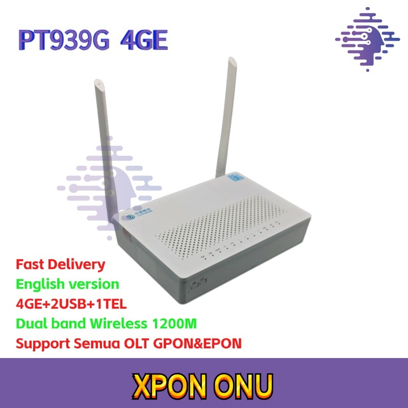 Jual Bekas Mode PT939G Dual-Band 4GE XPON EPON GPON ONU OLT Wireless WIFI English Version ...