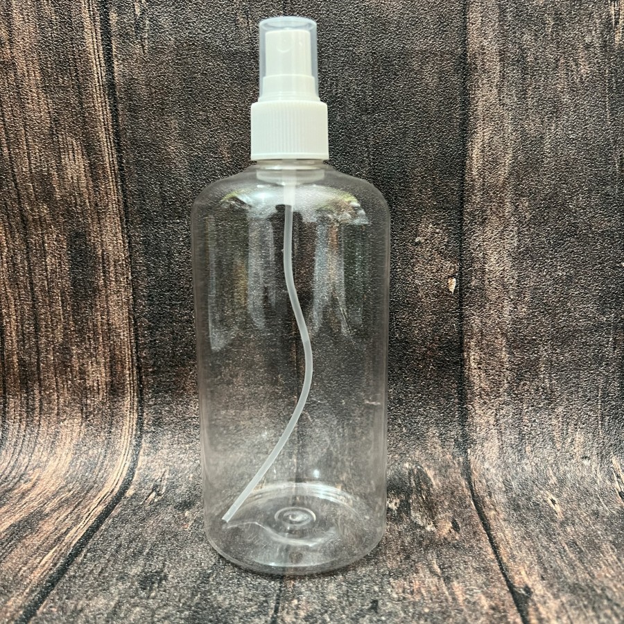 Jual Botol sprayer plastik bening pet tebal 500ml sprayer putih 500ml ...