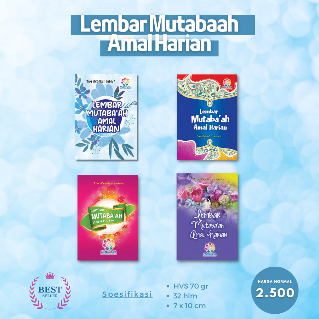 Jual Lembar Mutabaah Ibadah Harian Indiva | Shopee Indonesia