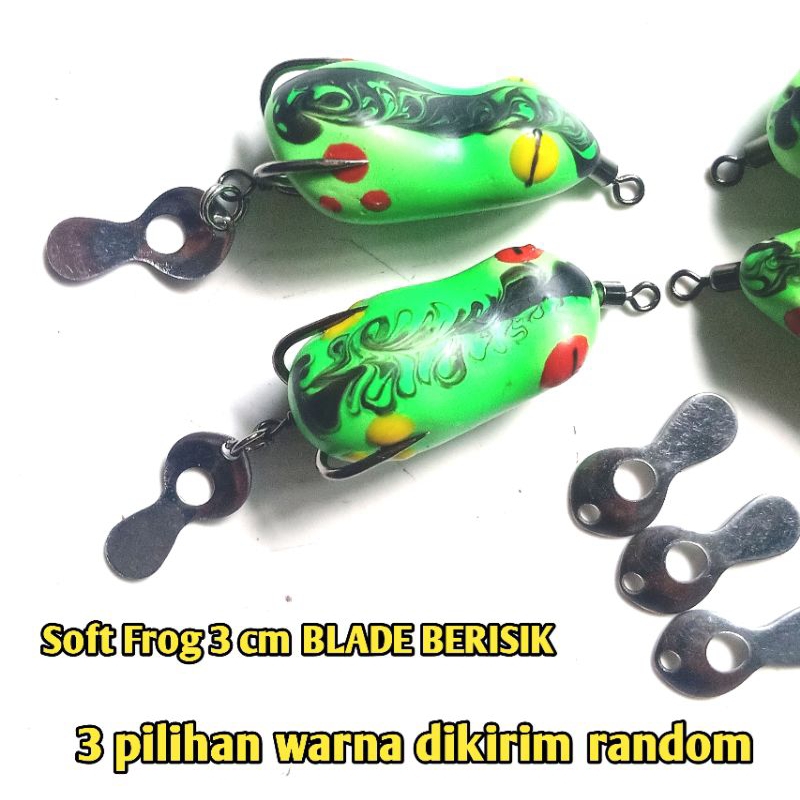 Jual Soft frog 3,2 cm Blade Berisik umpan pancing toman gabus dll ...