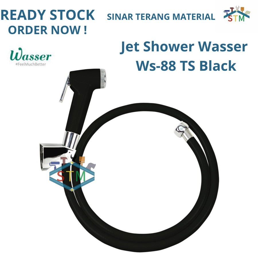 Jual Jet Shower Wasser WS-88TS (Black) / Semprotan Toilet / Shower ...
