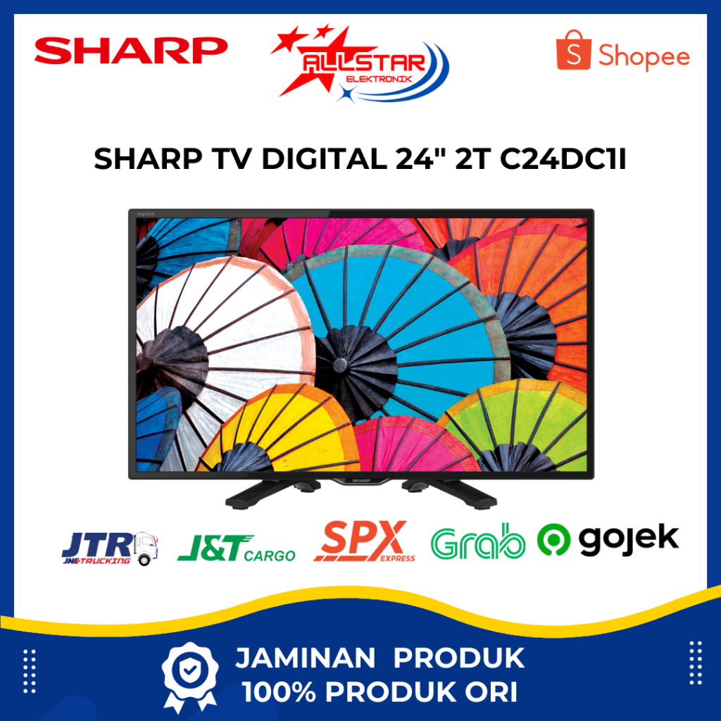 Jual SHARP LED TV DIGITAL LED TV 24"INCH - 2T-C24DC1I | Shopee Indonesia