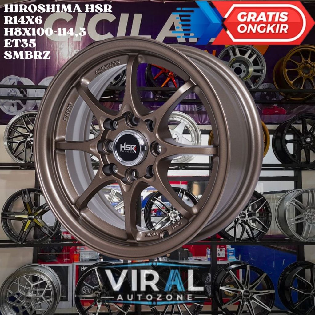 Jual Velg Mobil Ring 14 HSR HIROSHIMA R14 UNTUK AVANZA XENIA MIRAGE DATSUN | Shopee Indonesia