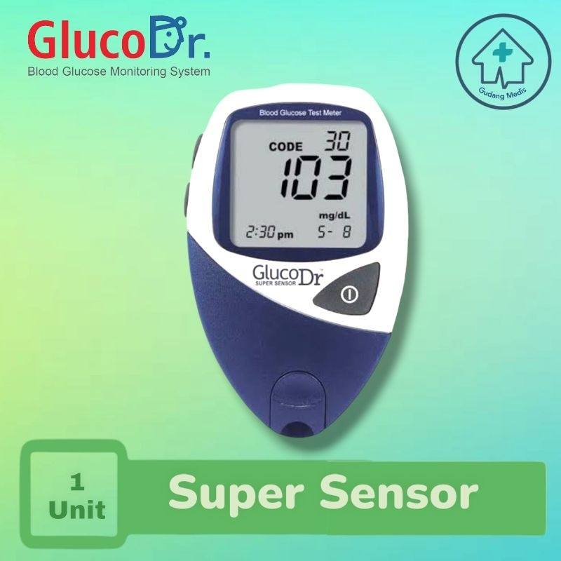 Jual Gluco Dr Super Sensor Alat Cek Gula Darah Gluco Dr SuperSensor ...