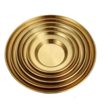 Jual Piring Classic Gold / Piring Makan Sultan Piring Stainless murah ...