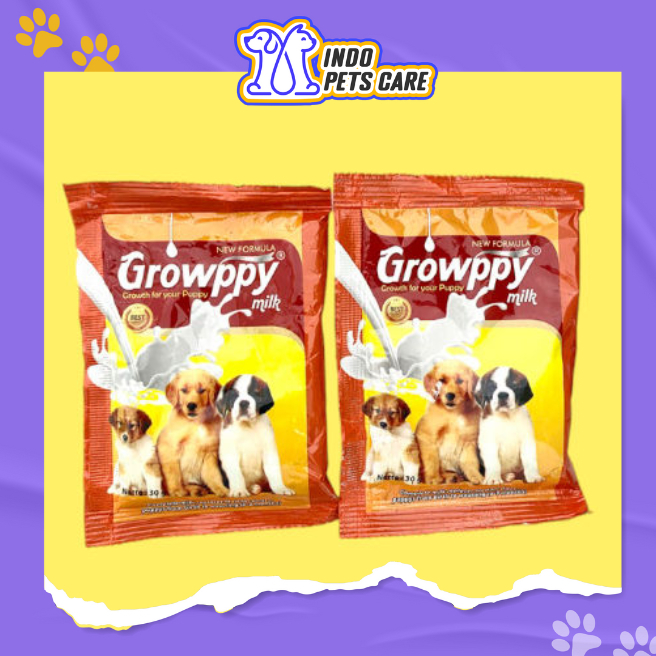 Jual GROWPPY MILK DOG 30Gram - Susu pertumbuhan kaya nutrisi untuk anak anjing tumbuh sehat ...