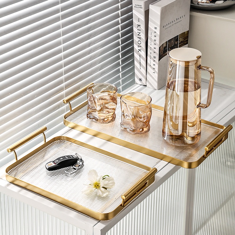 Jual Palet persegi panjang Nordic Luxury Tray Dekorasi Nampan Tray ...