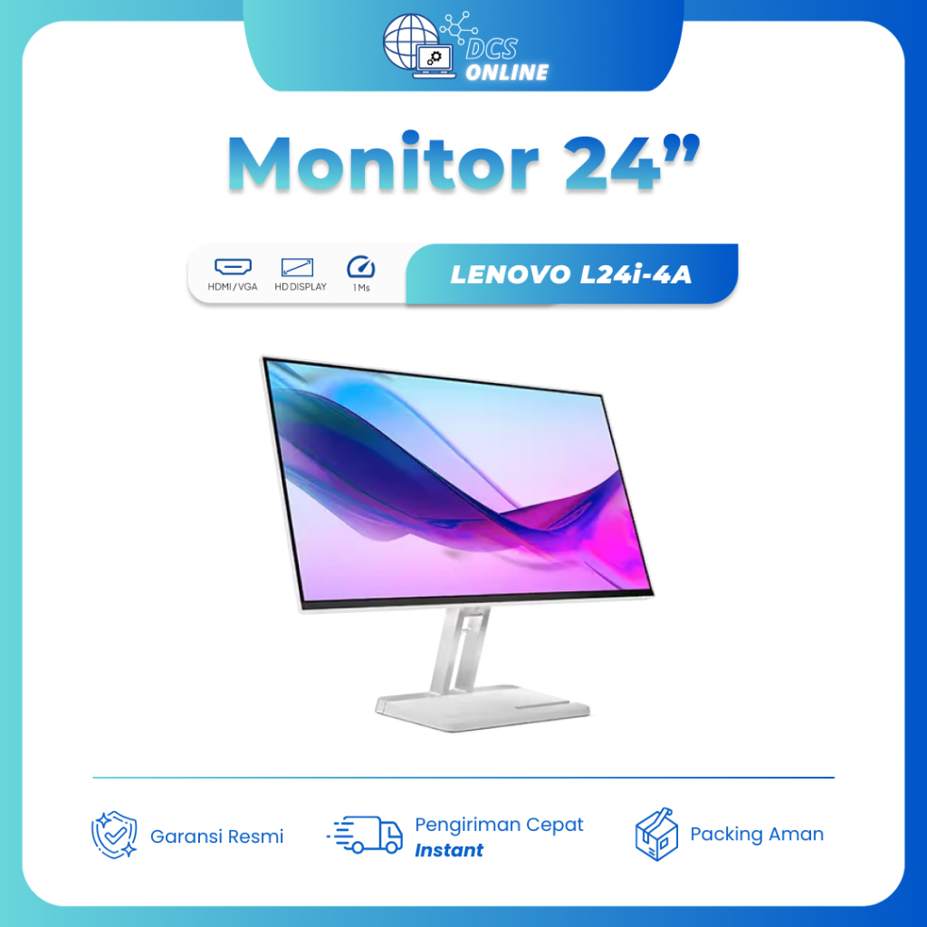 Jual Lenovo Monitor L24i-4a 24" IPS FHD 100hz HDMI GARANSI RESMI LENOVO ...