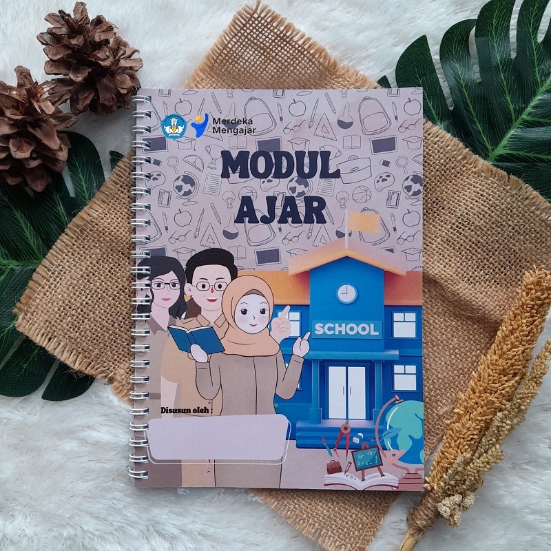 Jual BUKU MODUL AJAR UK A5 JILID SPIRAL ISI 100 HALAMAN NON CUSTOM ...