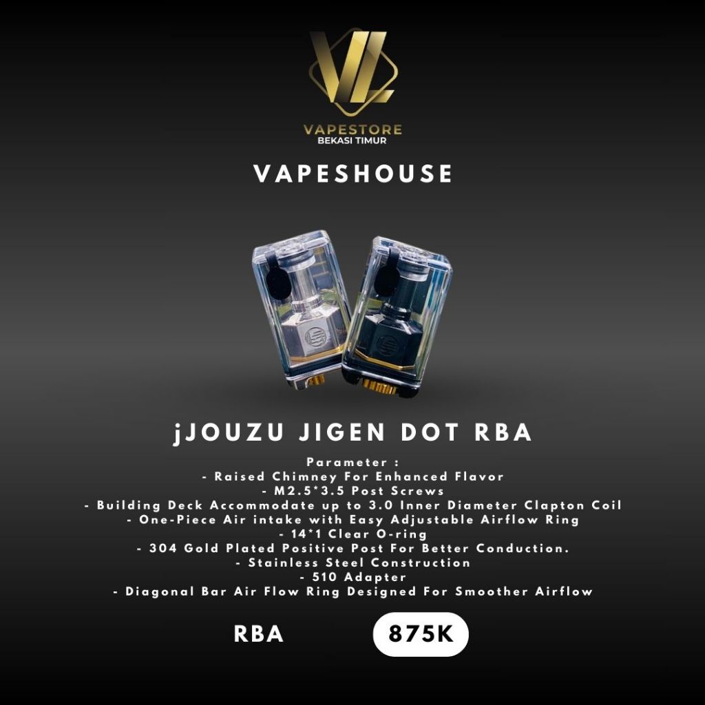 Jual Jouzu Jigen DotRBA for DotAIO dotMod by Vapeshouse - AT | Shopee ...