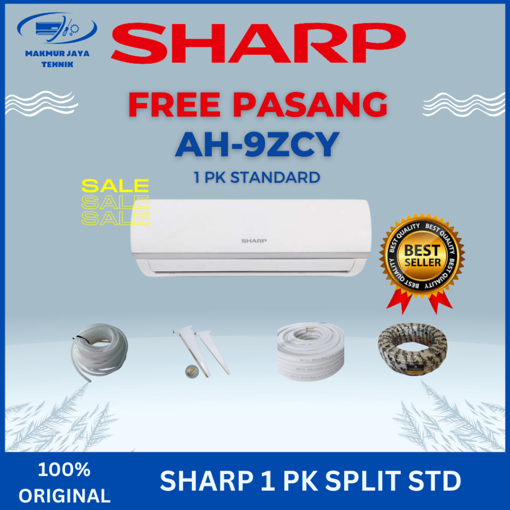 Jual AC SHARP 1 PK STANDARD 09ZCY / 1 PK AC SHARP UNIT PONLY / UNIT ...