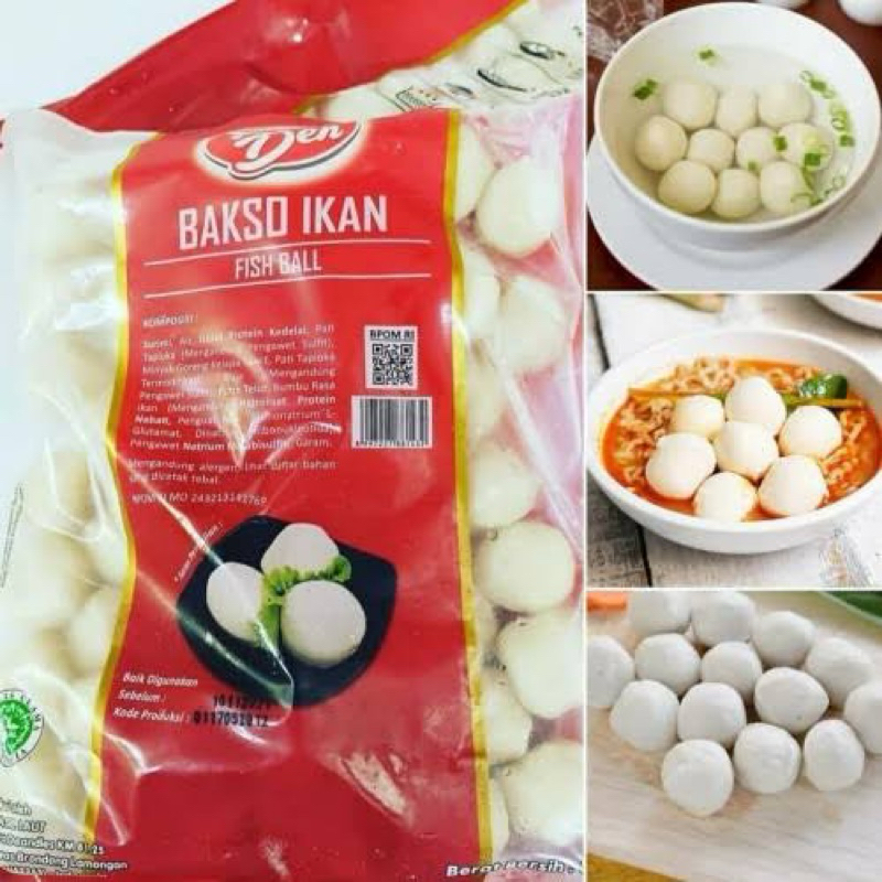Jual Bakso Ikan Pak Den 500 gr / Baso Fish Ball | Shopee Indonesia