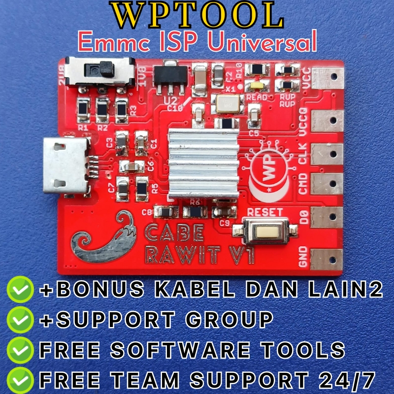 Jual WPTOOL CABE RAWIT PENGGANTI eTHR ISP UNIVERSAL DIRECT EMMC ...
