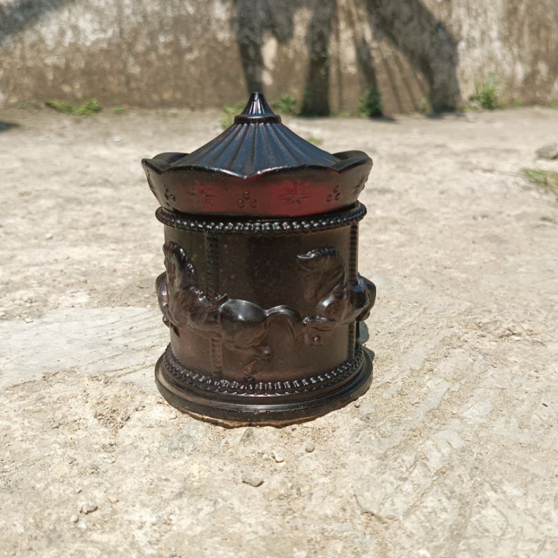 Jual Jewelry Jar Resin Hitam /Tempat Perhiasan Komedi Putar Aesthetic ...