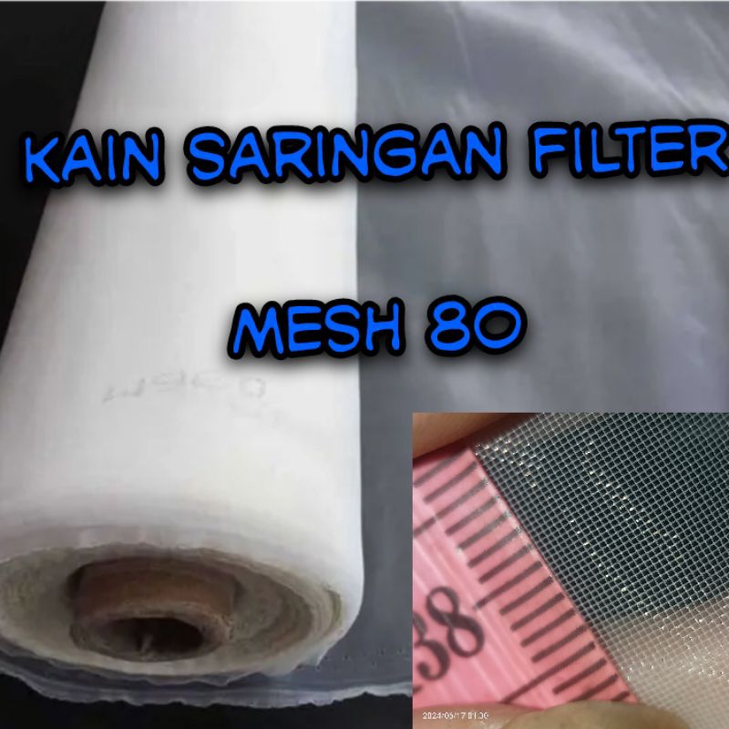 Jual kain saringan nylon polyester filter mesh 80 Tahan suhu panas ...