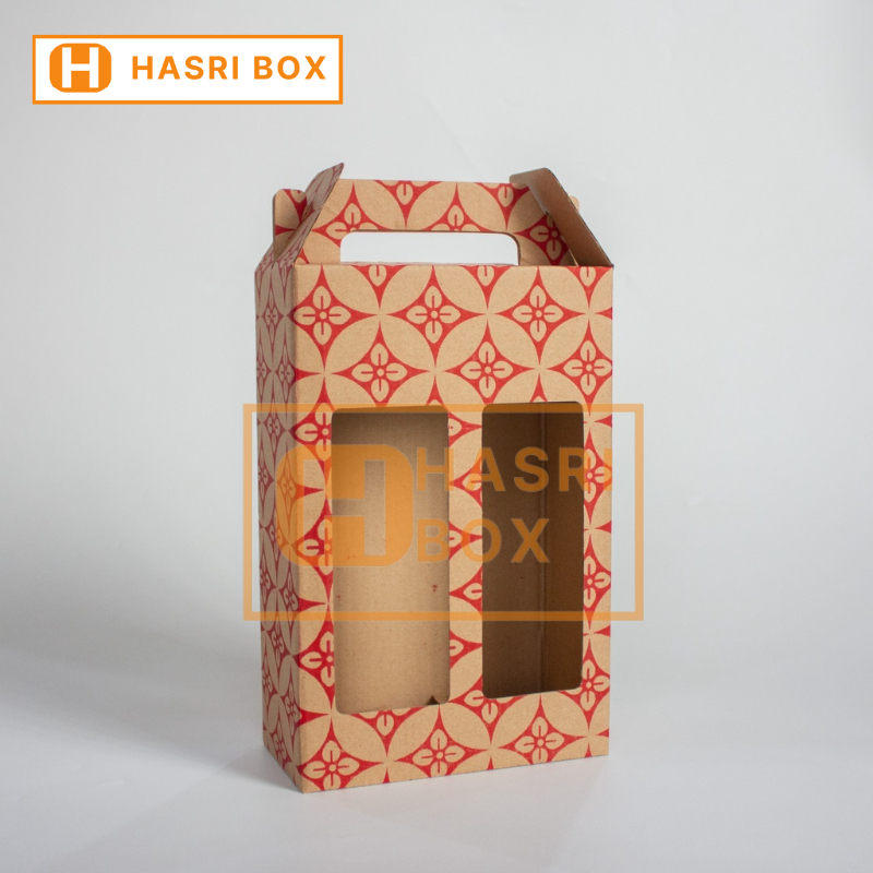 Jual ( 10 pcs ) Box Kardus Jinjing Botol Kale 500Ml Isi 2 Dus Packaging Kemasan Hampers Parcel ...