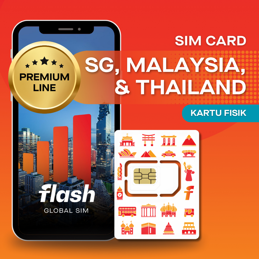 Jual SIM Card Singapore, Malaysia & Thailand Full Unlimited Flash ...
