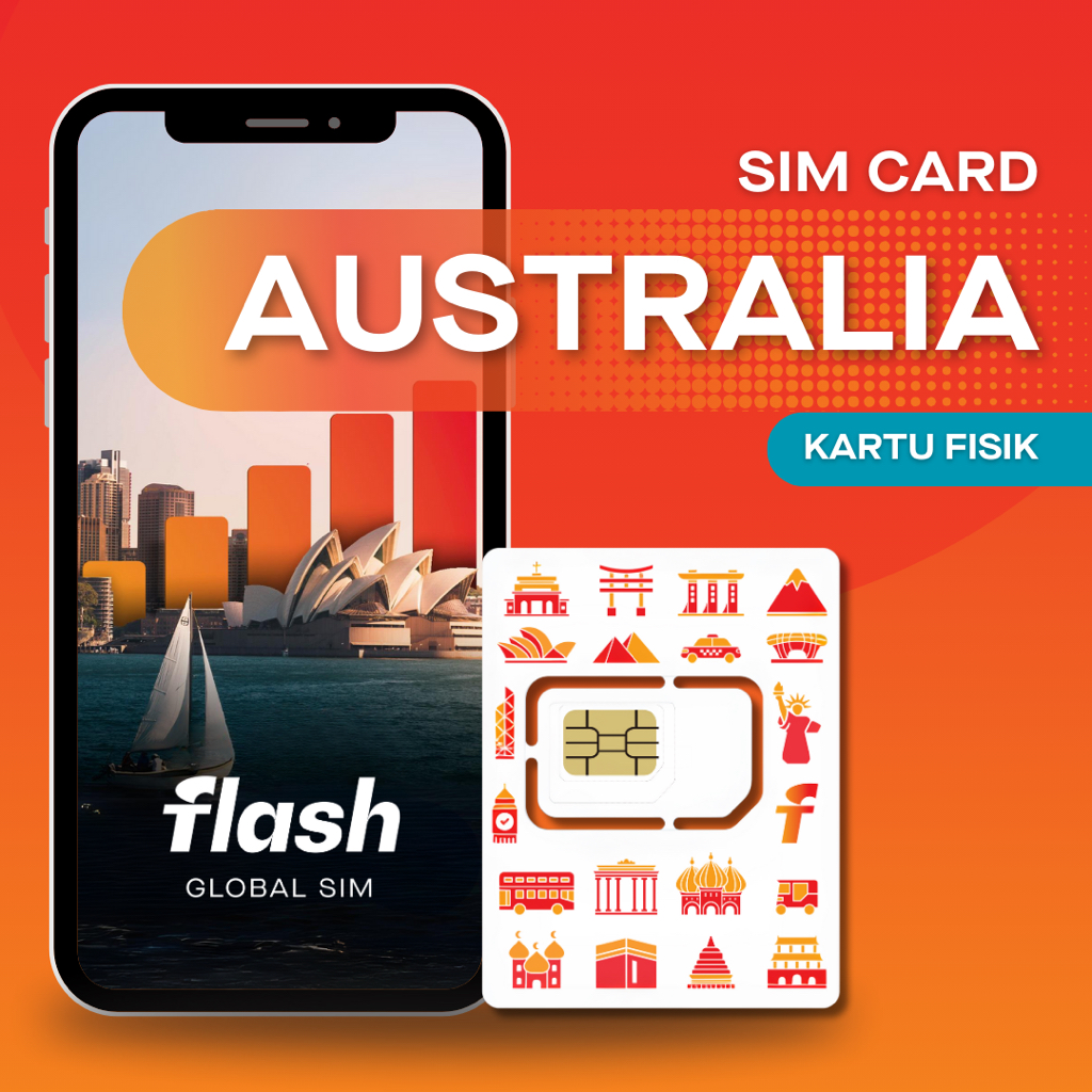 Jual SIM Card Australia Big Quota Flash Global SIM (Simcard Sydney ...