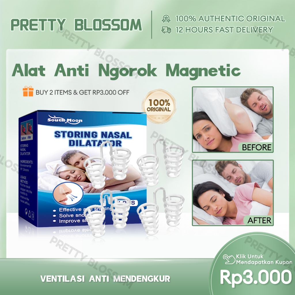 Jual South Moon Alat Anti Ngorok Magnetic 4pcs Anti Mendengkur Noseclip ...