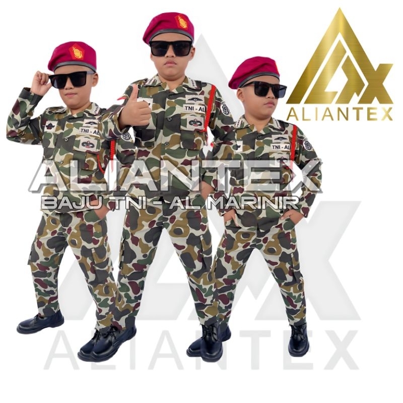 Jual ALIANTEX - Loreng TNI AL Marinir Anak | Shopee Indonesia