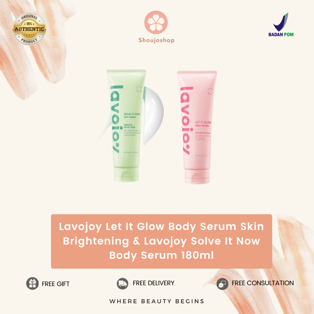 Jual Lavojoy Let It Glow Body Serum Skin Brightening & Lavojoy Solve It ...