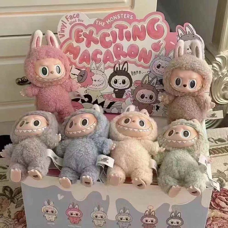 Jual Labubu Macaron Exciting Vinyl Face Gantungan Kunci/ Blind Box Pop ...