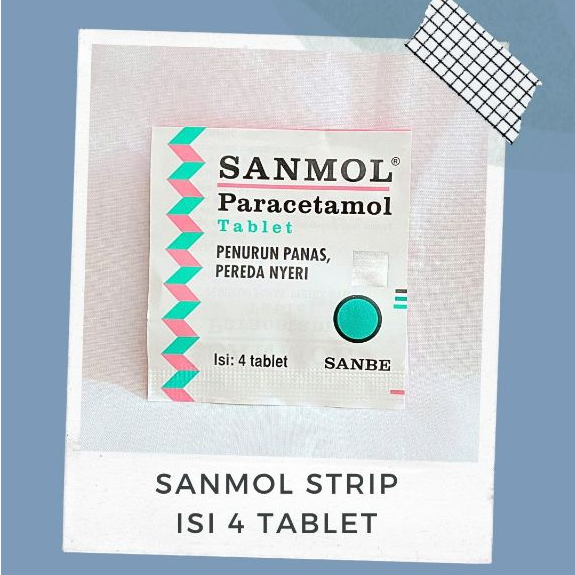 Jual SANMOL STRIP ISI 4 TABLET | Shopee Indonesia