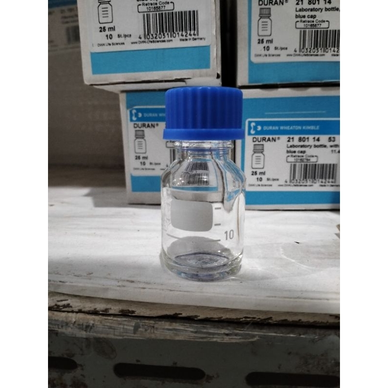 Jual Duran botol Lab+tutup biru-25 ml | Shopee Indonesia