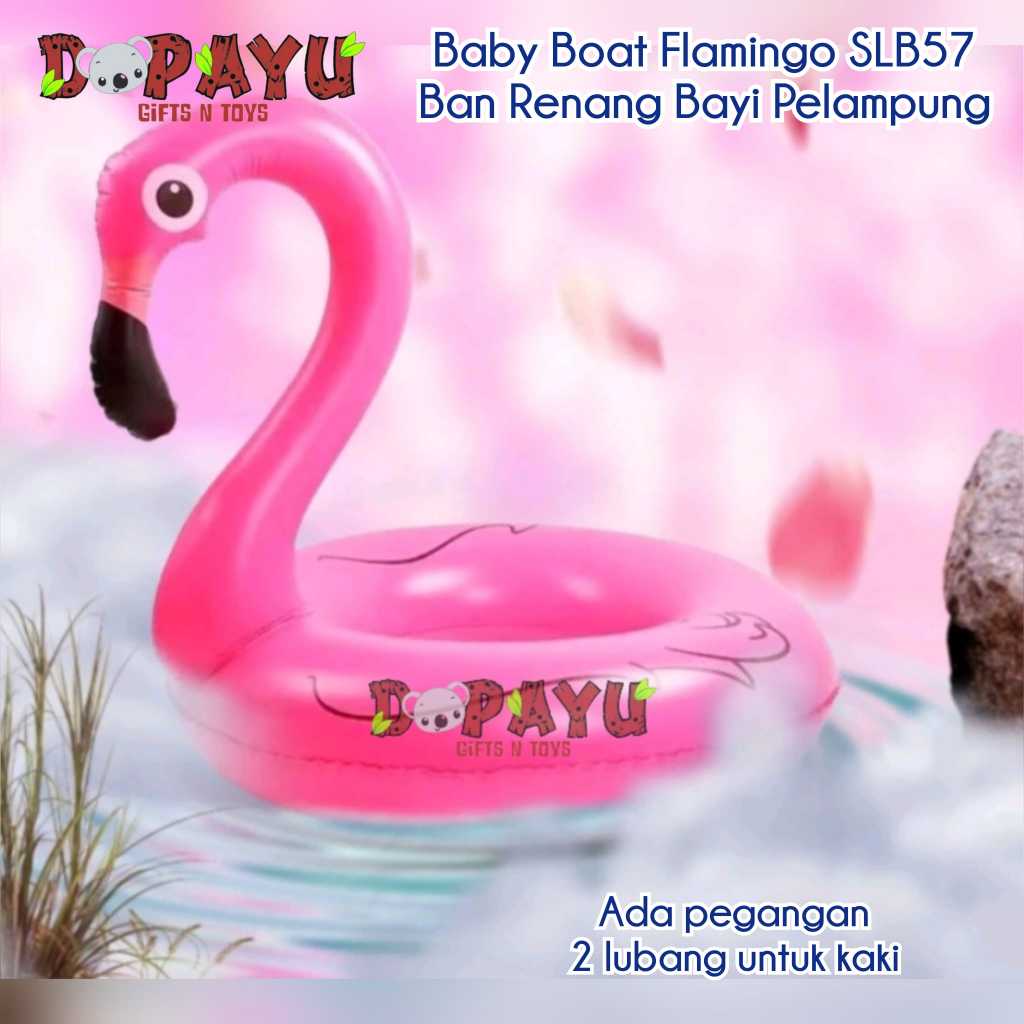 Jual Pelampung Baby Boat Flamingo SLB57 Ban Renang Bayi dengan pegangan ...