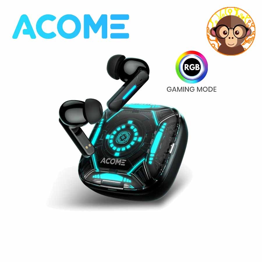 Jual Earphone ACOME AT07 Inpods Headset Bluetooth 5.4 RGB Gaming Mode ...