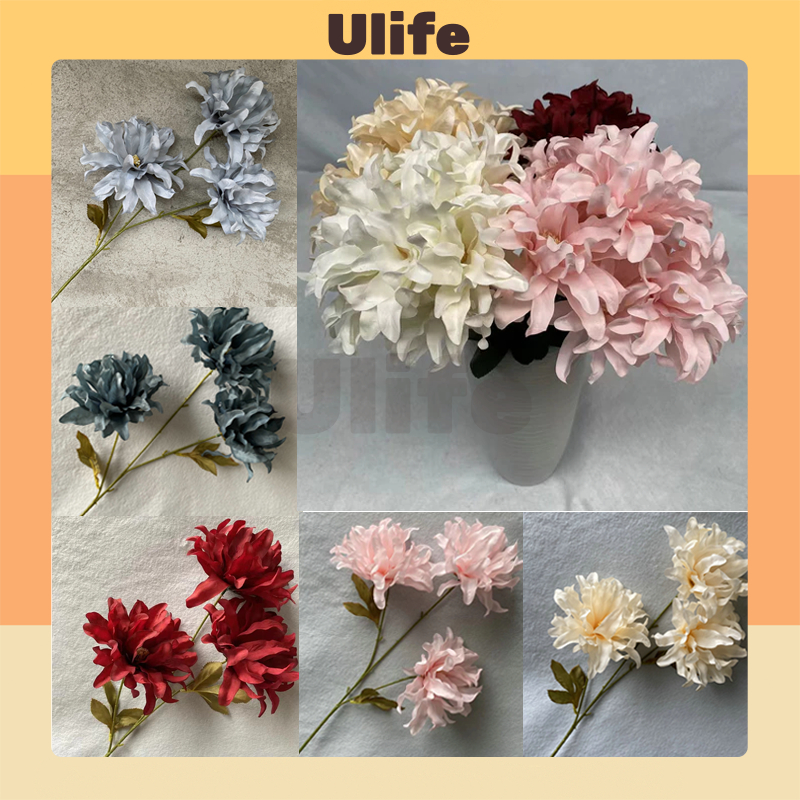 Jual Bunga Dahlia Tangkai Panjang Cabang 3 artificial Bunga Imitasi ...