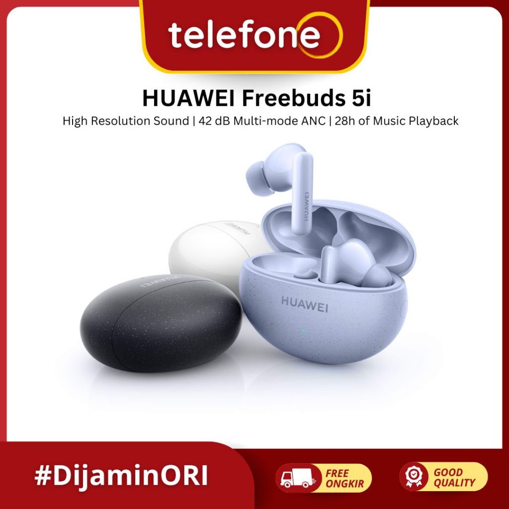 Jual HUAWEI FreeBuds 5i TWS | High Resolution Sound | 42 dB Multi-mode ...