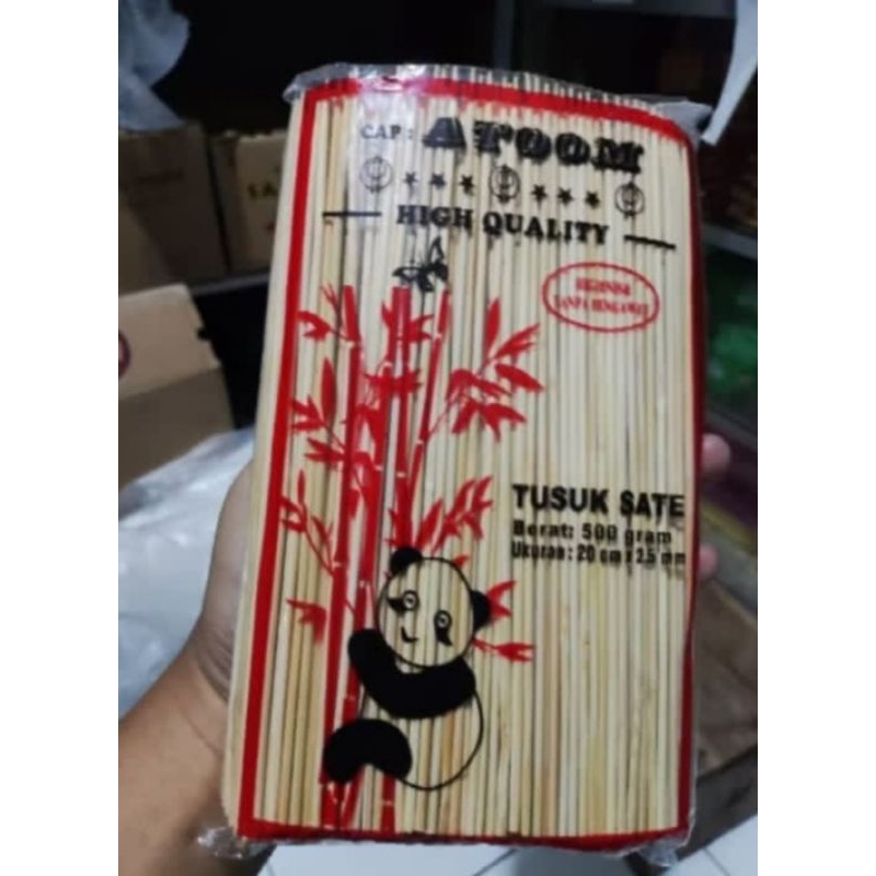 Jual TUSUK SATE CAP PANDA 500 GRAM 20 CM | Shopee Indonesia