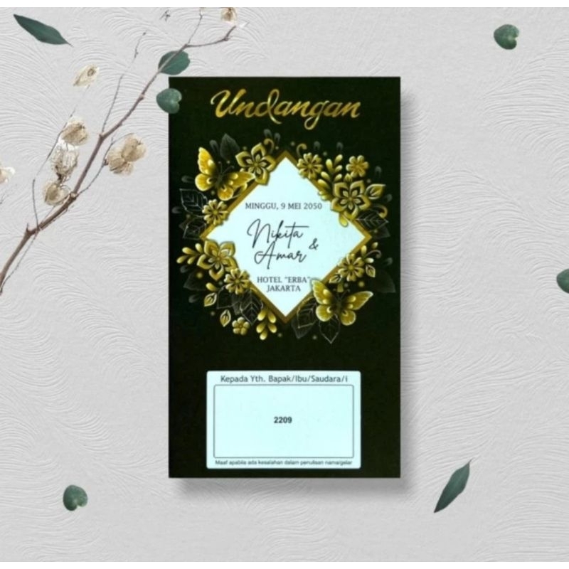 Jual ERBA 2209 Era Baru Blangko Undangan Nikah Pernikahan Unik Murmer ...