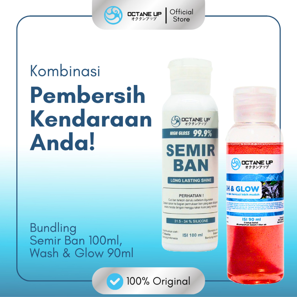 Jual Bundling Semir Ban Mobil Motor 100ml dan Sabun Cuci Motor Wash ...